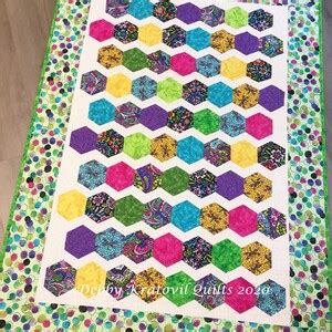 The Zig And Zag Of Hexies Table Runner PATTERN Etsy