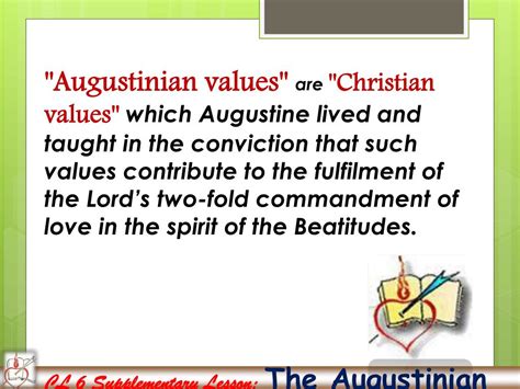 Ppt Cl 6 Supplementary Lesson The Augustinian Values Powerpoint