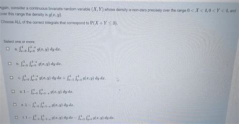 solved again consider a continuous bivariate random variable