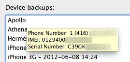 Identifying IOS Device Backups ILounge