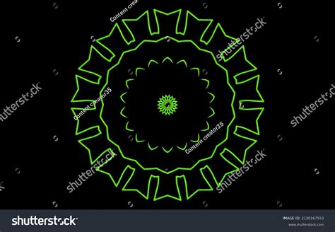 Neon Light Lines Green Color Background Stock Illustration 2120167553 Shutterstock