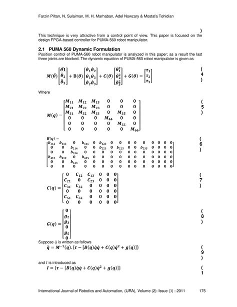 design of fpga based sliding mode controller for robot manipulator pdf