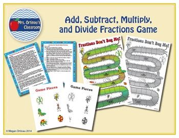 Add Subtract Multiply And Divide Fractions And Mixed Numbers Unit