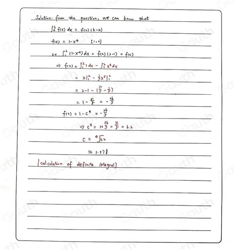 solved the mean value theorem for integrals states that if f x is