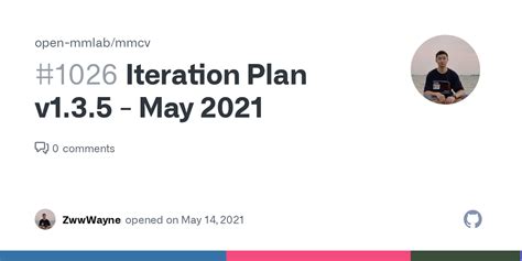 iteration plan v1 3 5 may 2021 · issue 1026 · open mmlab mmcv · github