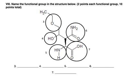 Solved VIII Name The Functional Group In The Structure Chegg Com