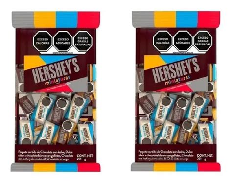 2 Bolsas 2516gr Chocolates Hersheys Miniatura Surtidos Envío Gratis