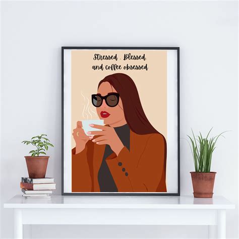 Coffee Lovers Wall Art Coffee Shop Wall Decor Printable Art Etsy