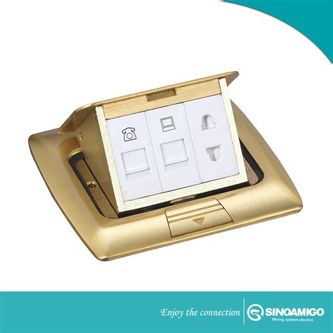 Pop Up Floor Socket For Rj45 Cat6 Outlet Socket Desk Power Socket Floor Box And Floor Socket