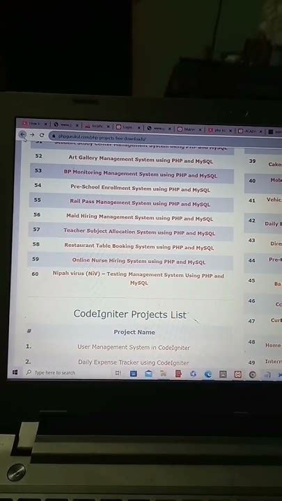 php mysql minor project for college vnsgect php mysql youtube