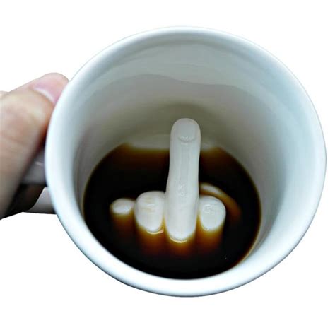 3d Finger Mug Novelty T Mug