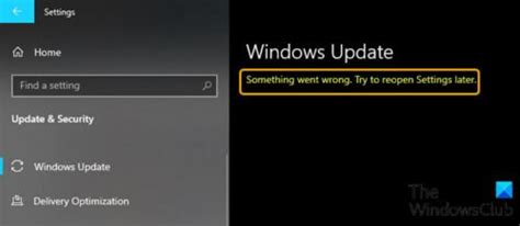 Something Went Wrong Try To Reopen Settings Later