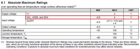 TMP Is It Possible To Apply V To SCL SDA And ADD When Powering Off V V Sensors