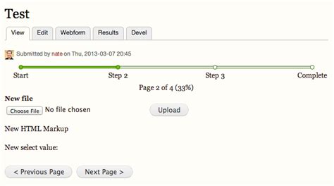 Multipage Form Page N Of N Progress Or Percentage Complete Drupal Org