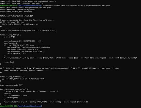 Syntax Error On Ubunutu On WSL Issue JanDeDobbeleer Oh My Posh GitHub