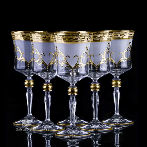 Crystal Wine Glasses Grace Vrf Collection Bohemia Crystal