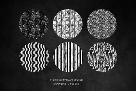 Linear Texture Brushes For The Procreate App Texture Brushes TORUS