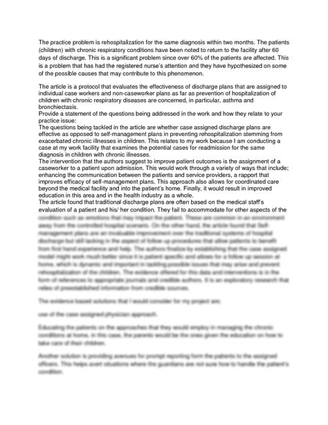 Solution Picot Question And Assignment Details Below Please Read