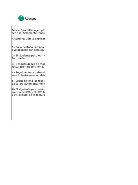 Plantilla Factura Moderna Excel 2 Pdf Factura Informática