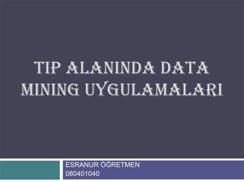 medical data mining applications ppt