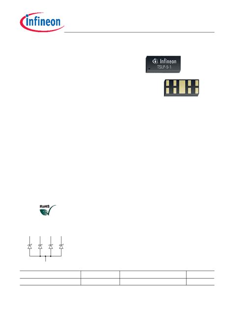 esd5v3u4u hdmi 08 datasheet 1 7 pages infineon ultra low capacitance