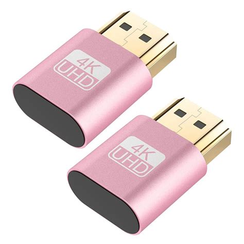 2pcs 4k Hdmi Ddc Edid Dummy Plug Mini Vga Virtual Grandado
