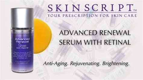 skin script skin care advanced renewal serum features acclaimed
