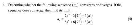 Solved Determine Whether The Following Sequence An Chegg