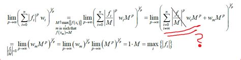 Calculus Understanding The Proof That L Infty Norm Is Equal To Max {f X I