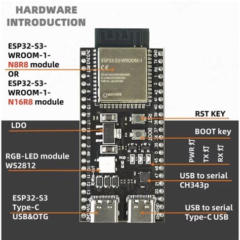 jual esp32 s3 wifi bluetooth ble 5 0 esp32 s3 wifi mesh development