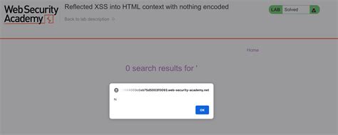 Portswiggers Reflected Xss Into Html Context With Nothing Encoded