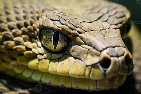 Colorful Snake Python Cobra Viper Forest Hiding Waiting For Prey