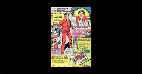 Vintage Six Million Dollar Man Toys Sticker Teepublic