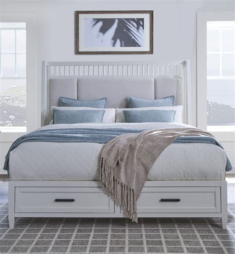 Parker House Americana Modern Bedroom King Shelter Bed White