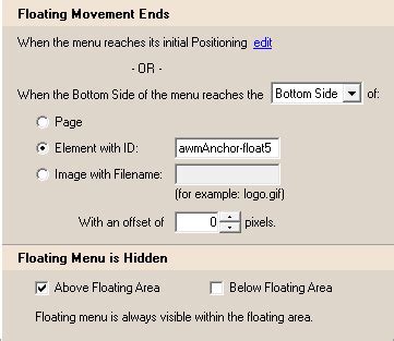 Examples Of AllWebMenus Floating Menu Add In Enhance Your Web Menu Experience