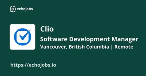 Clio Is Hiring Software Development Manager Accounting 4 Locations
