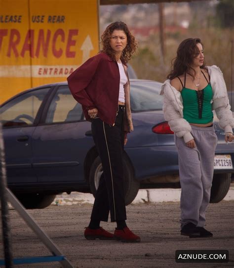 Zendaya Sexy Spotted Showing Off Her Hot Pokies On Euphoria Set In Palmdale Aznude