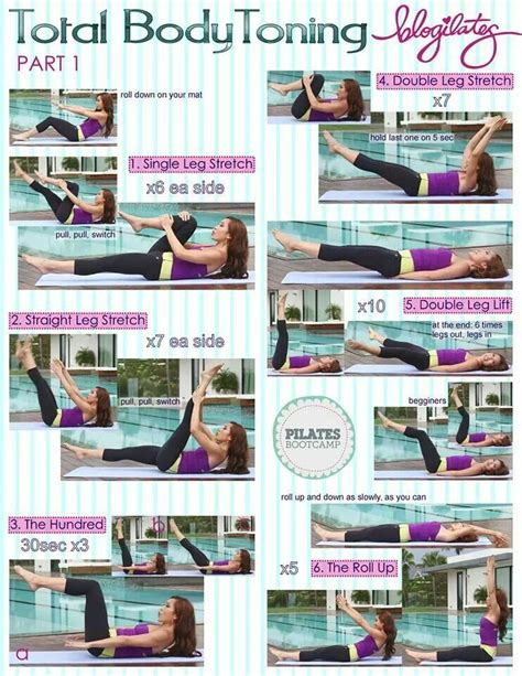 Printable Pilates Routine Printable Budget Sheets
