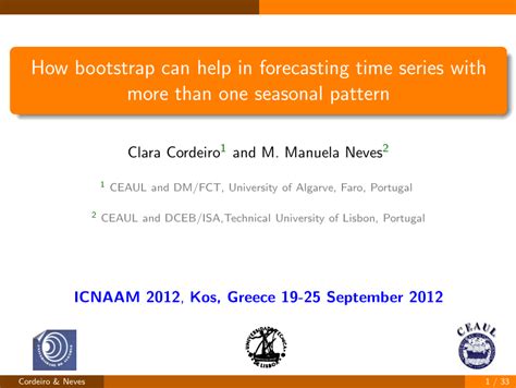 Pdf How Bootstrap Can Help In Forecasting Time Series With More Than
