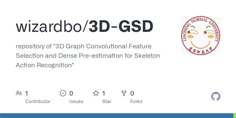 github wizardbo 3d gsd repository of 3d graph convolutional feature