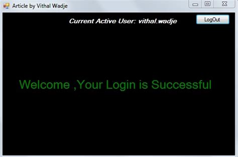 Login Form In Windows Application Using Aspnet C