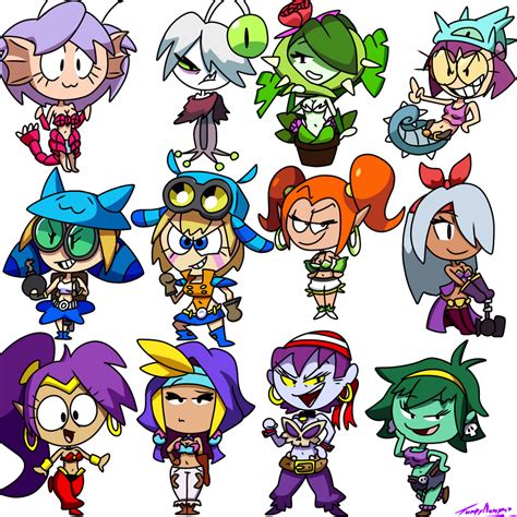 Shantae Mini Babes By Tumpynumpus On Newgrounds