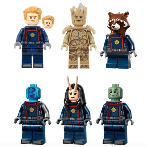 Lego Marvel Lot Of 6 Minifigures From Guardians Of The Galaxy