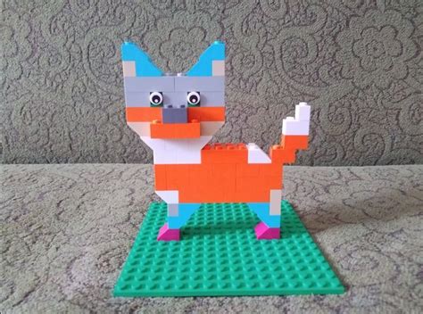 Кошка из лего классик | Лего, Поделки, Детские поделки