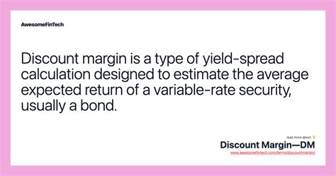 Discount Margin—dm Awesomefintech Blog