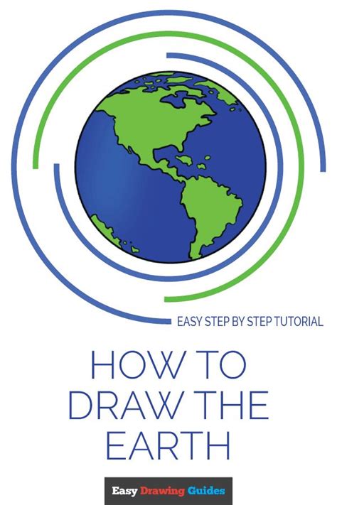 How To Draw The Earth Really Easy Drawing Tutorial Drawing Tutorial Easy Earth Drawings