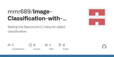 Github Mmr689image Classification With Opencvdnn Testing The