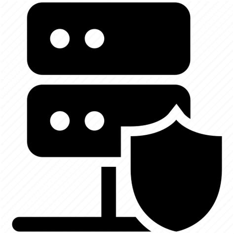 data database server network storage shield protection icon