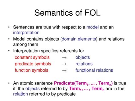 Ppt First Order Logic Powerpoint Presentation Free Download Id654442
