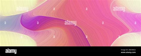 Abstract Dynamic Curved Lines Modern Horizontal Header With Pale Violet